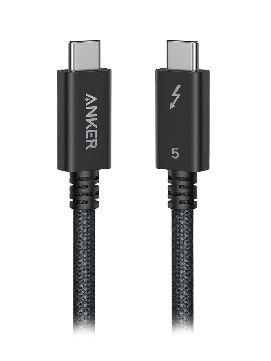 Anker Prime Thunderbolt 5 Cable A84N1, черный, кабель для зарядки