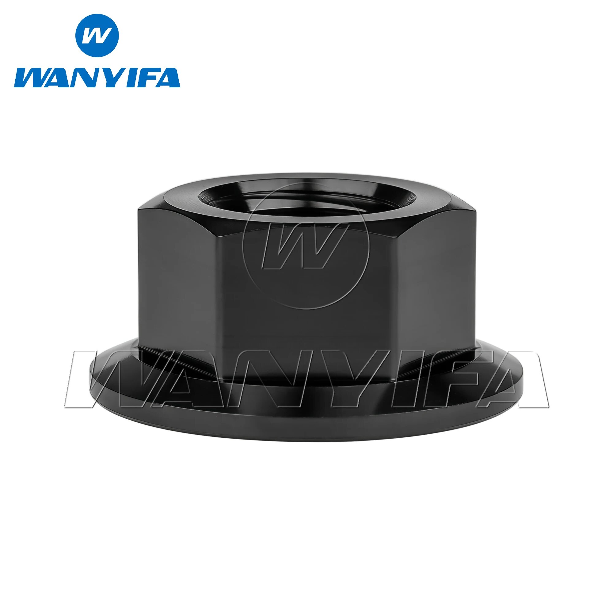 Титановые гайки Wanyifa M5 M6 M8 M10 M12 M14 M16 DIN6923 M5 Pitch 0.8mm, Black(PVD)