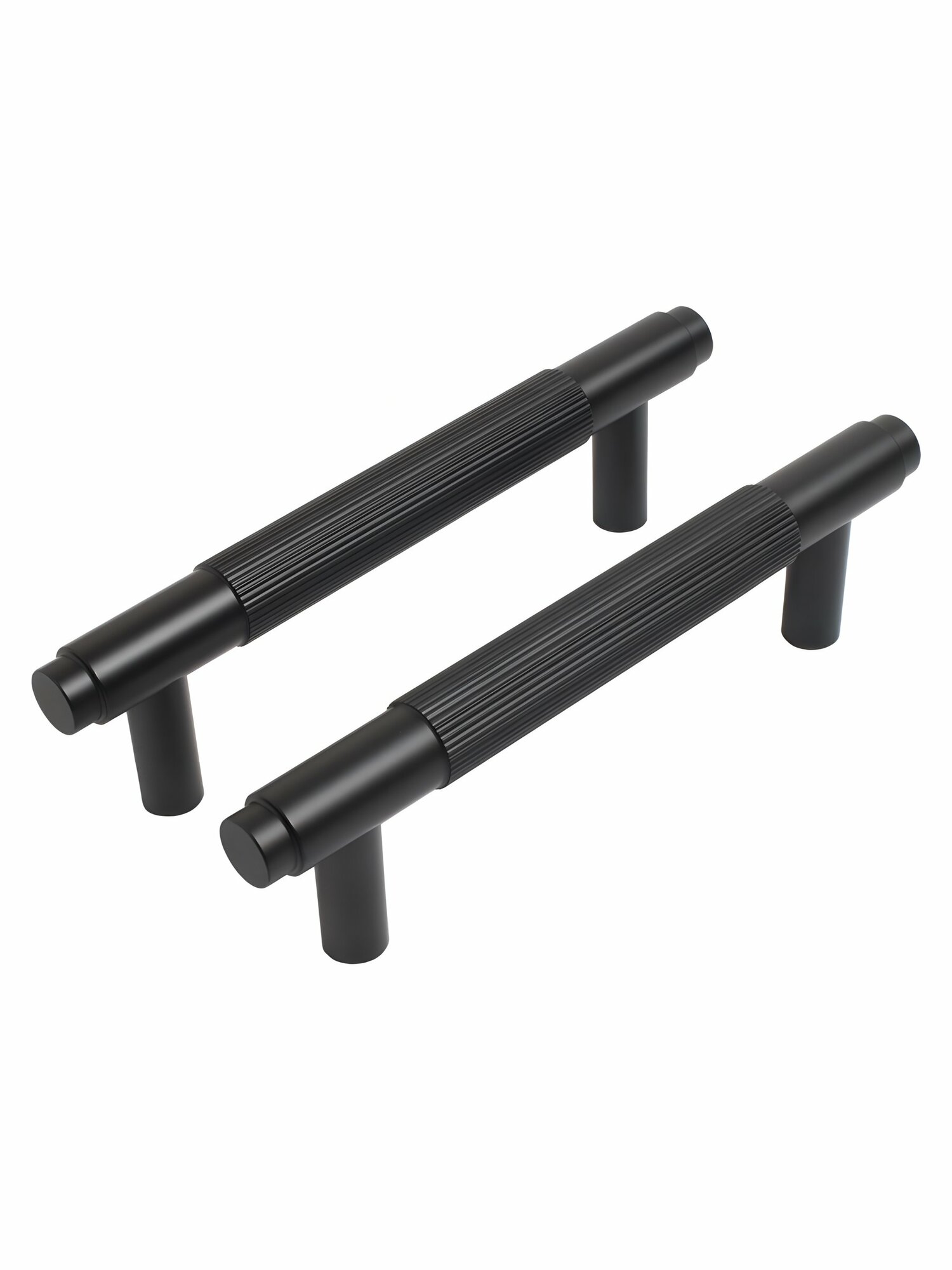 Ручка-скоба мебельная StahlBuro AP2309-96, 2 шт, цвет матовый черный, стильная фурнитура для мебели, артикул 16775
