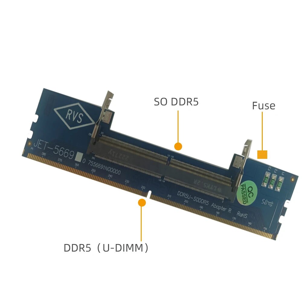 DDR5 SO-DIMM к U-DIMM адаптер — фото 1