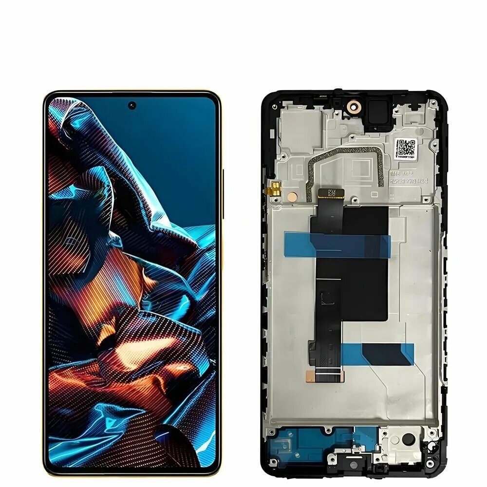 (AMOLED) Дисплей(экран) для Poco X5 Pro (поко х5 про) в сборе с тачскрином рамкой(Оригинал) , 22101320G