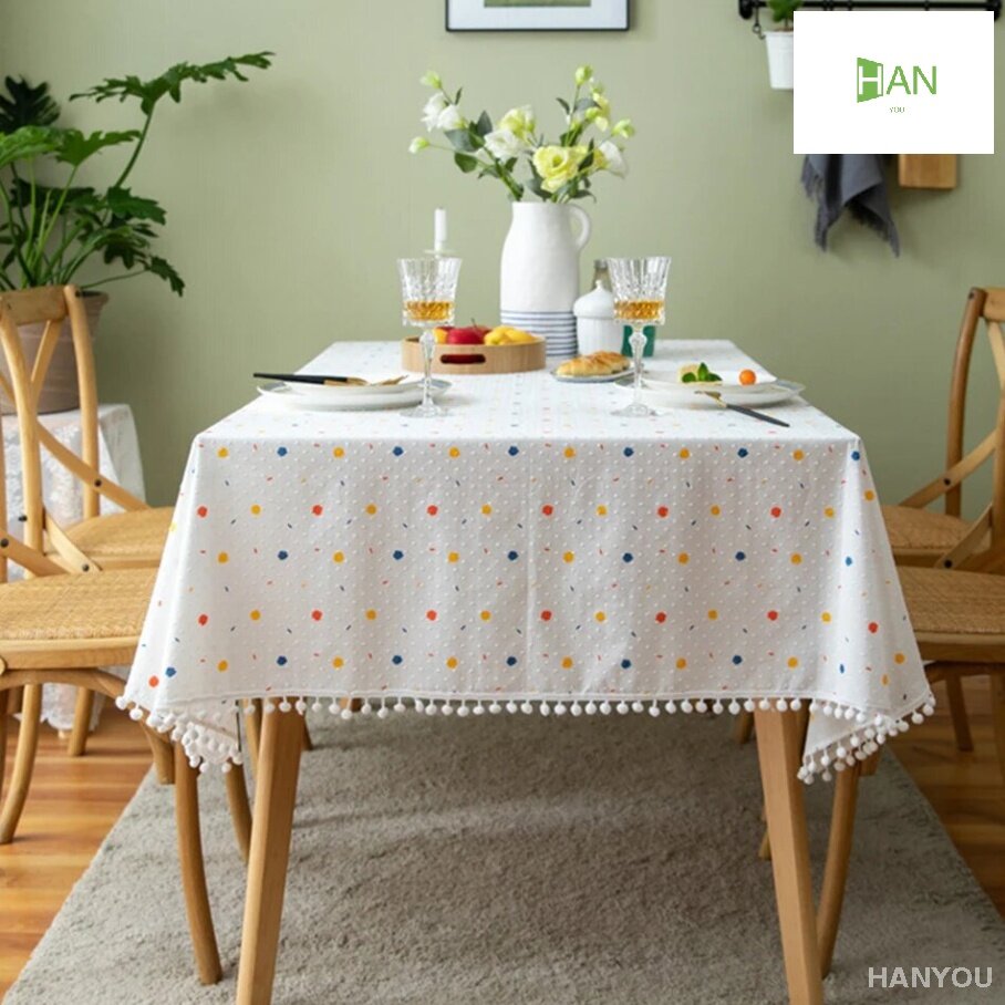 Разноцветная скатерть 140x300 см с розами из хлопка эксклюзивная