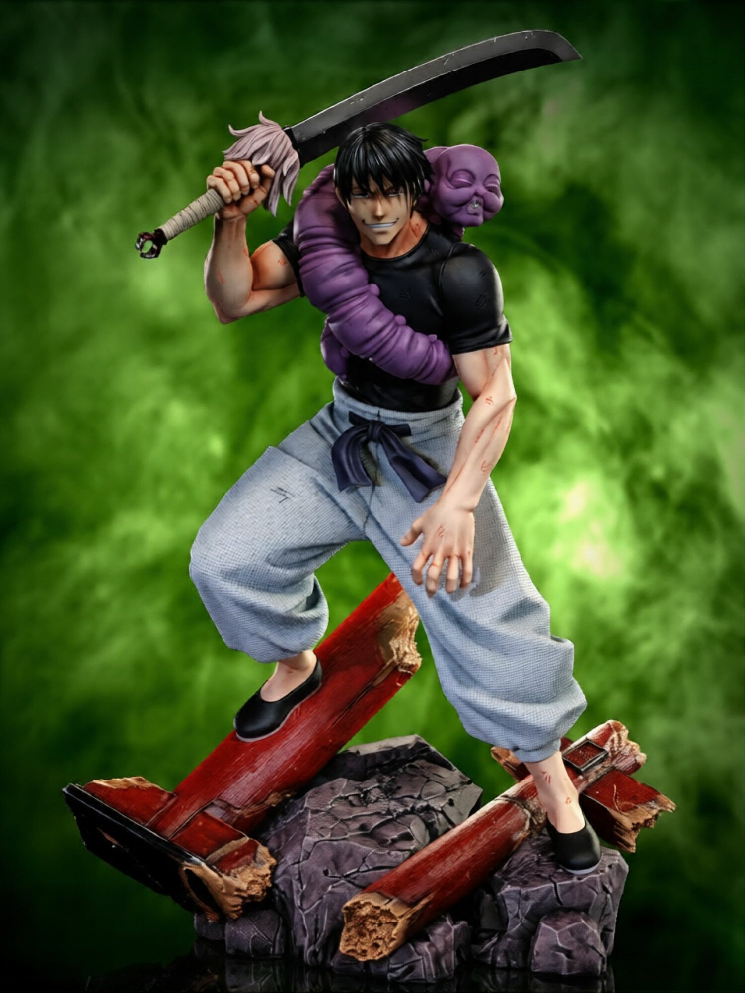 Фигурка Тодзи Фусигуро / Fushiguro Toji из аниме Магическая битва под покраску 15см