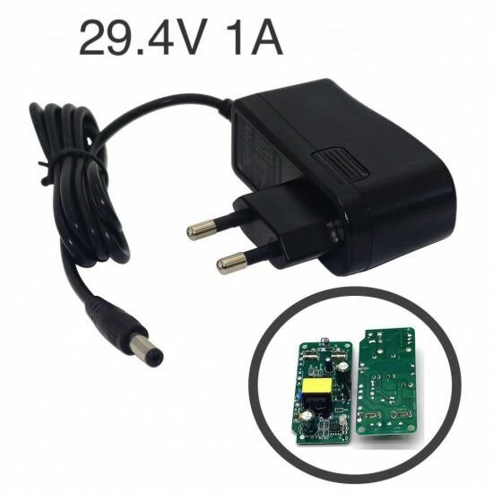 Зарядное устройство 29.4V 1A разъем DC2.1