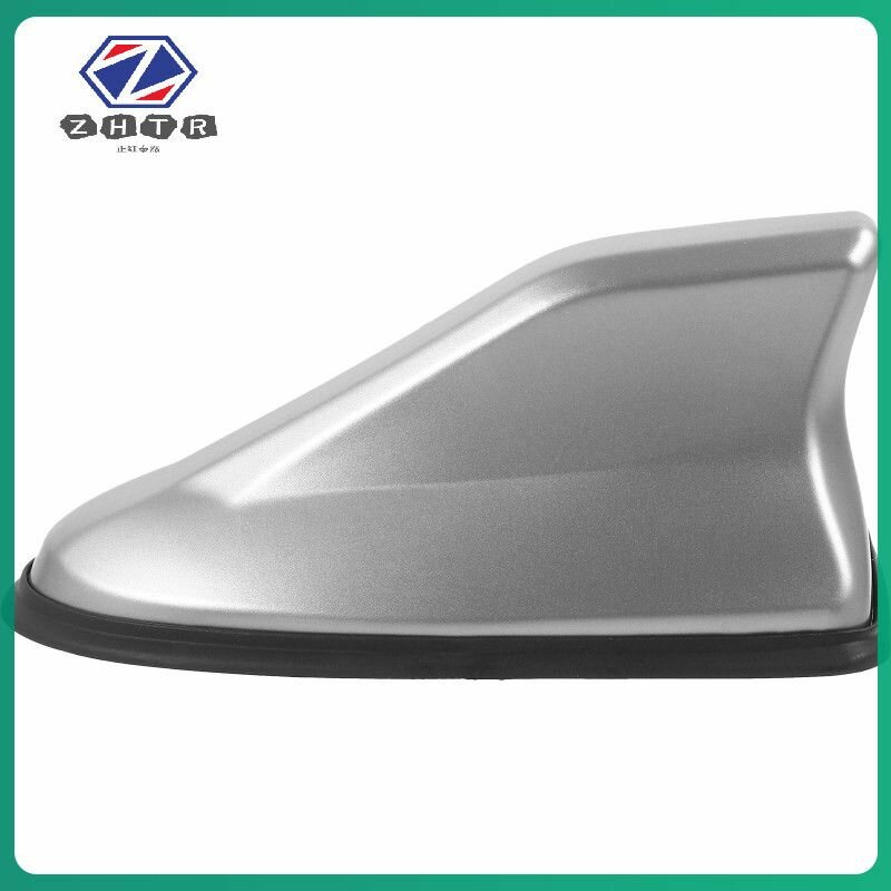 Антенна в виде акульего плавника для автомобиля на крышу, серый, ABS+силикон, 16×8×8 см, крепление без сверления