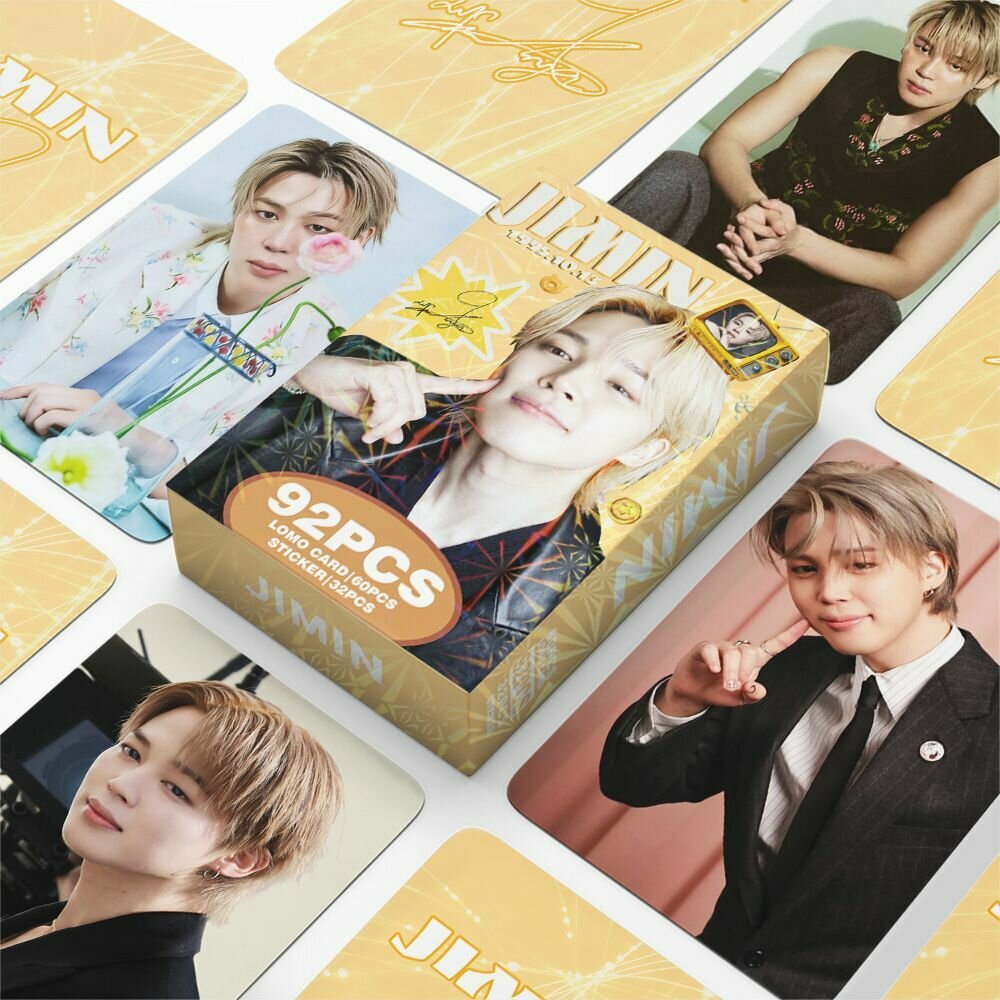 KPOP 92шт/коробка BTS SOLO JIMIN Фотокарточки BTS JIMIN Коллекционная карточка