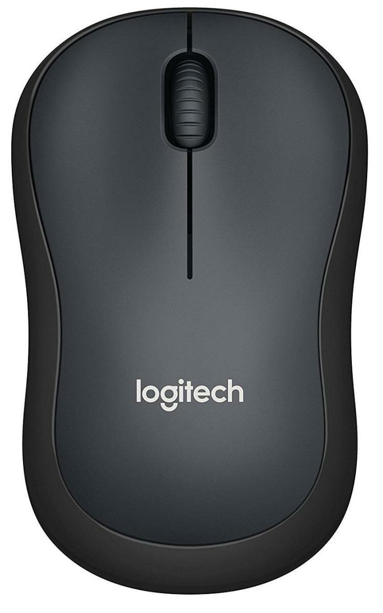 Мышь беспроводная Logitech Wireless Mouse M220 черно-серая 910-004878