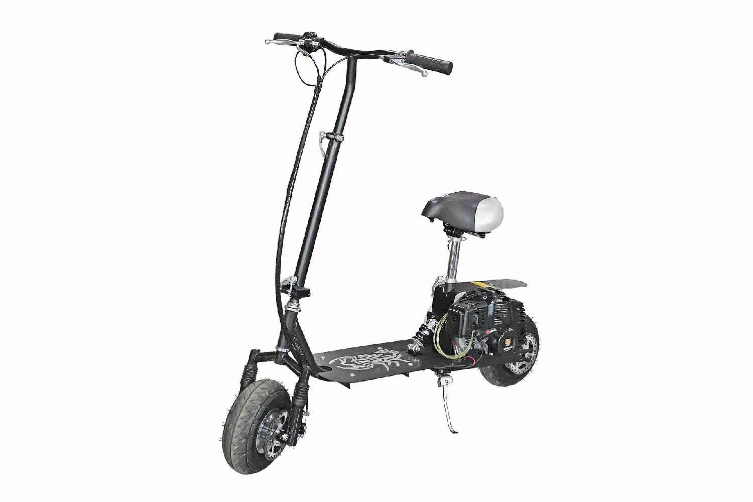 Мотосамокат (2-х. такт, двиг. мотокоса 43см, диск. тормоза, бак 2л, 20км/ч) 10"