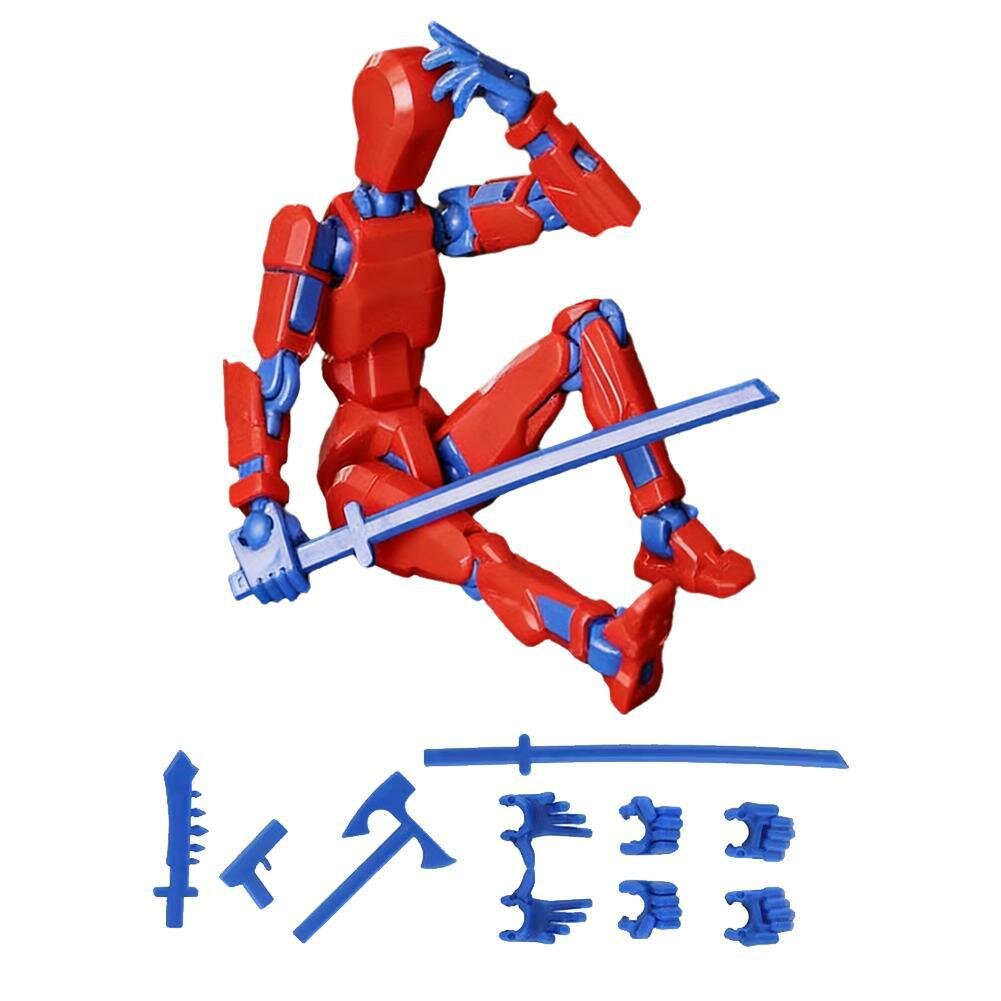 Lucky Titan T13 - шарнирная фигурка робота, стикбот, экшен-кукла (титан 13, т13) 3D-печать, подвижная сборная