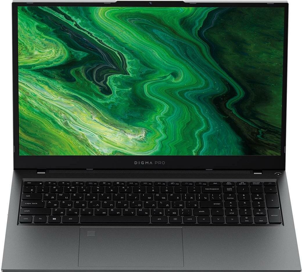 Ноутбук 17.3 Digma Pro Fortis M 1920x1080 Intel Core i5-1235U SSD 512 Gb 16Gb WiFi Bluetooth 5.1 Intel UHD Graphics серый Windows 11 Professional DN17