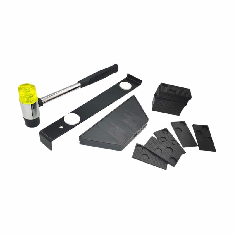 (1 набор, 23 предмета) Набор инструментов для укладки паркетной доски молоток со стальной рукояткой, усиленный рычаг с захватом