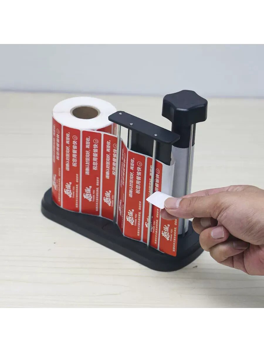 Аппликатор этикеток для упаковки-ручной, черный, компактный