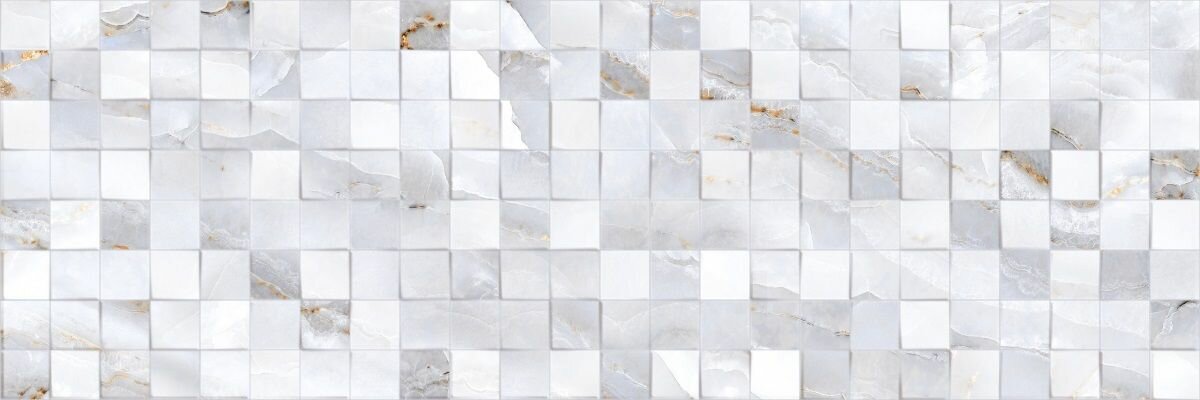 Плитка настенная PRIMAVERA Joie Decor 01 DG12-01 под мрамор матовая для ванной, 30 х 90 см, 1,08м2