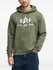 Худи ALPHA INDUSTRIES, размер L, , зеленый,