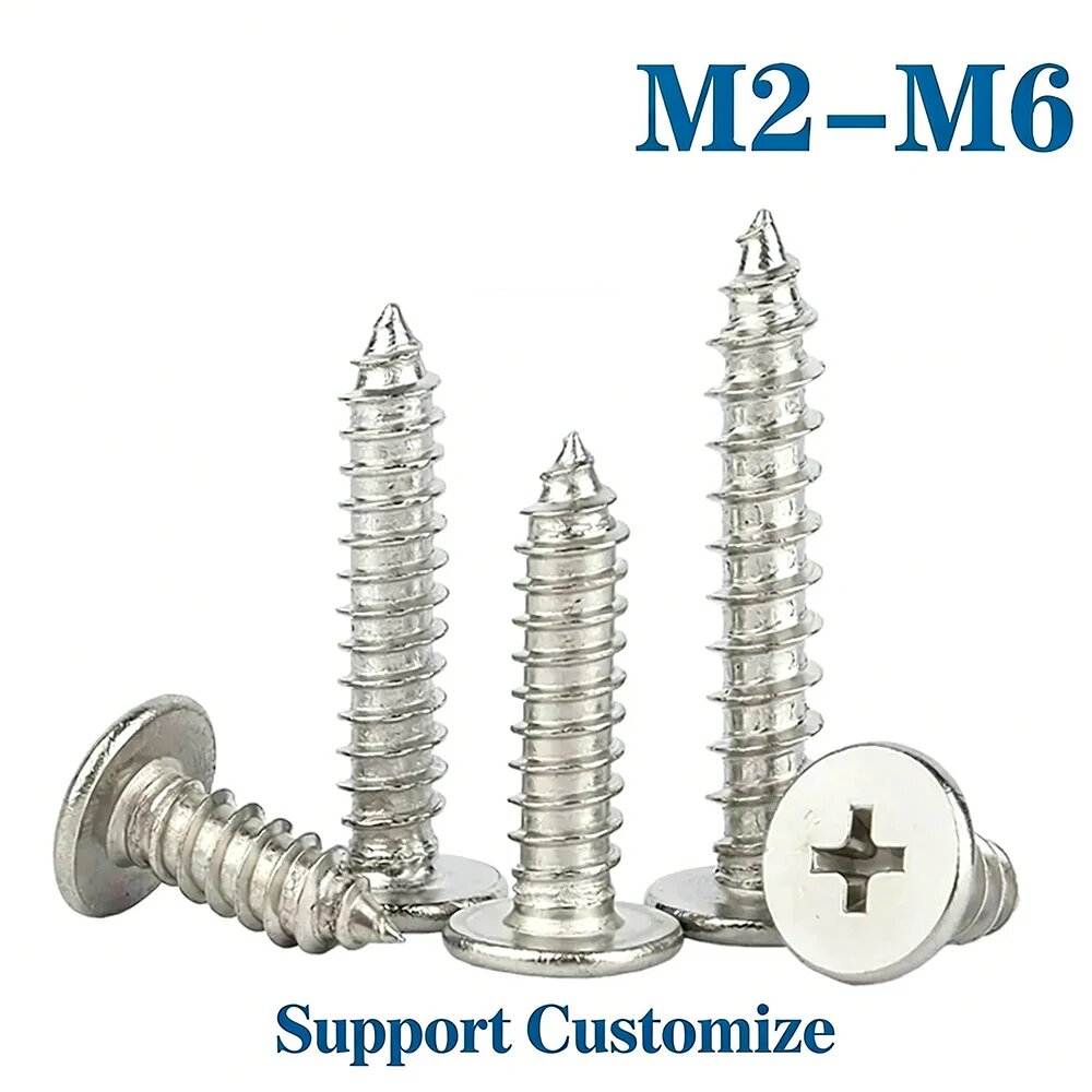 Саморезы по дереву Phillips M3, нержавеющая сталь, 5mm, 50шт