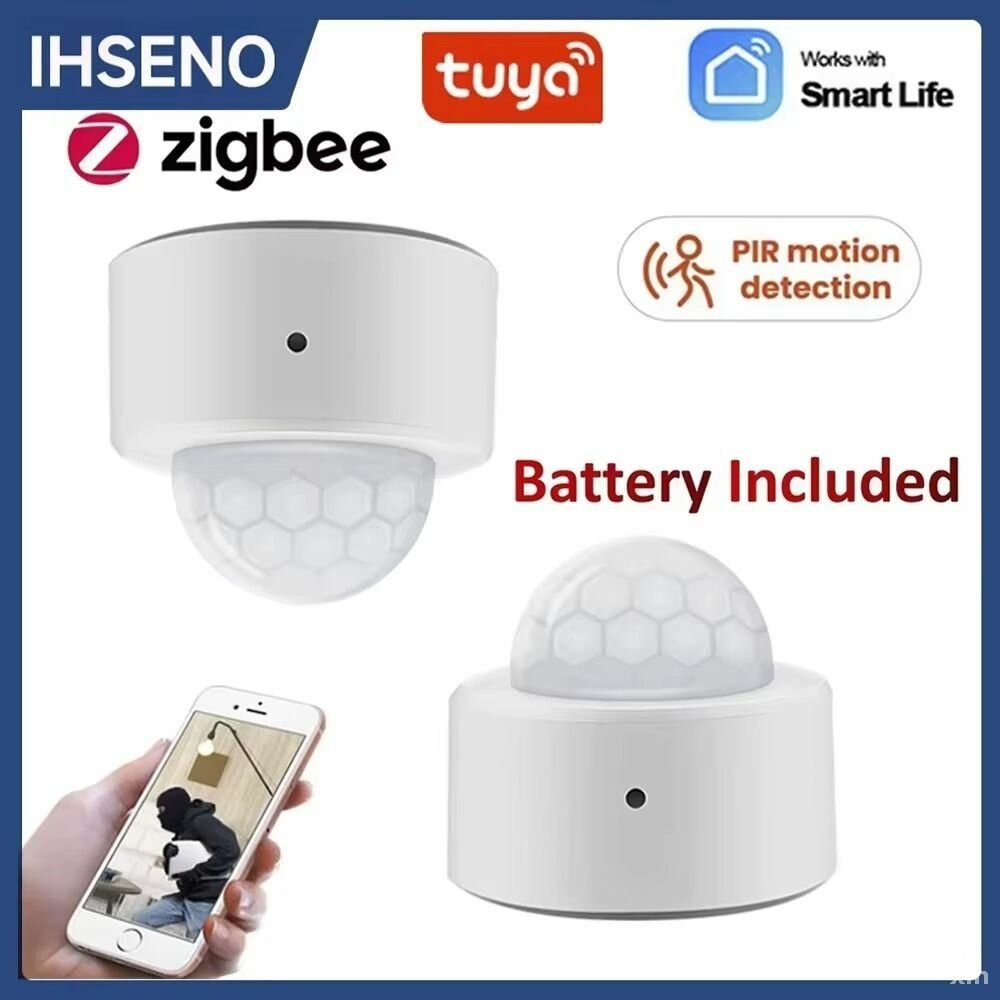 Беспроводной Zigbee датчик движения Tuya для умного дома, бестселлер для обнаружения присутствия человека и совместимости с Alexa Google Home