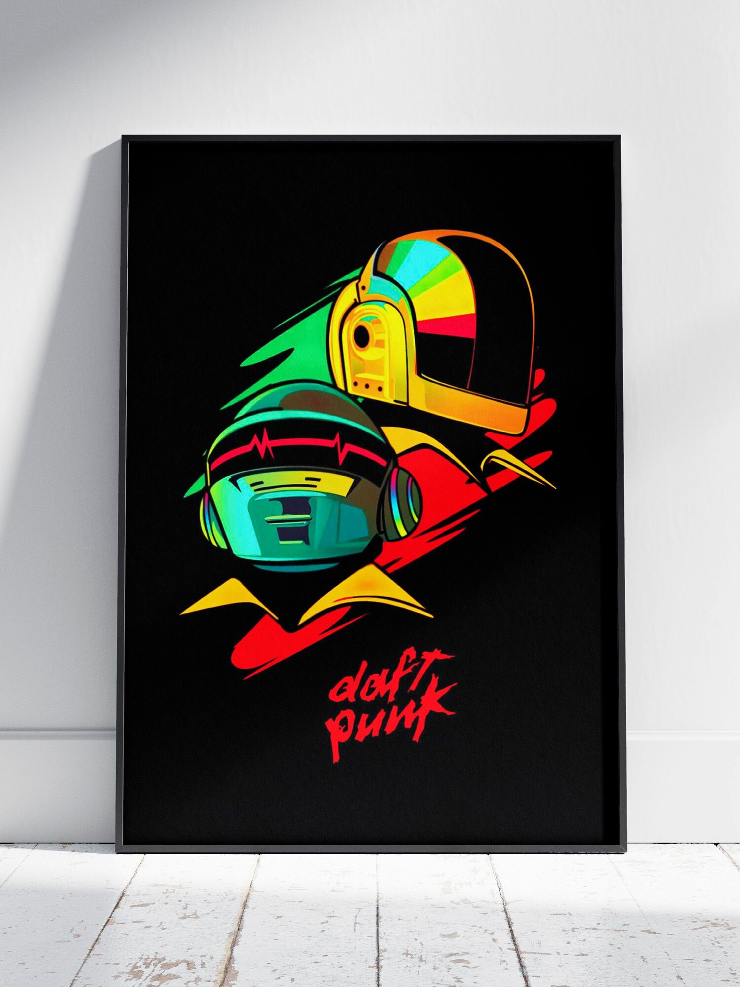 Плакат на стену для интерьера Дафт Панк (Daft Punk 23) - Постер по музыке и артисту формата A4 (21x30 см)