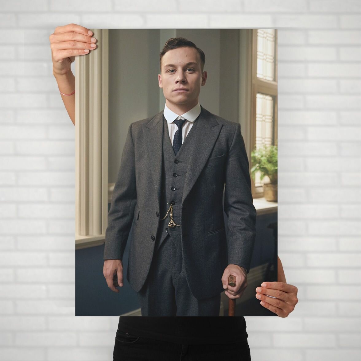 Плакат на стену для интерьера Острые козырьки (Майкл Грей 3) - Постер по сериалу формата А2 (42х60 см)