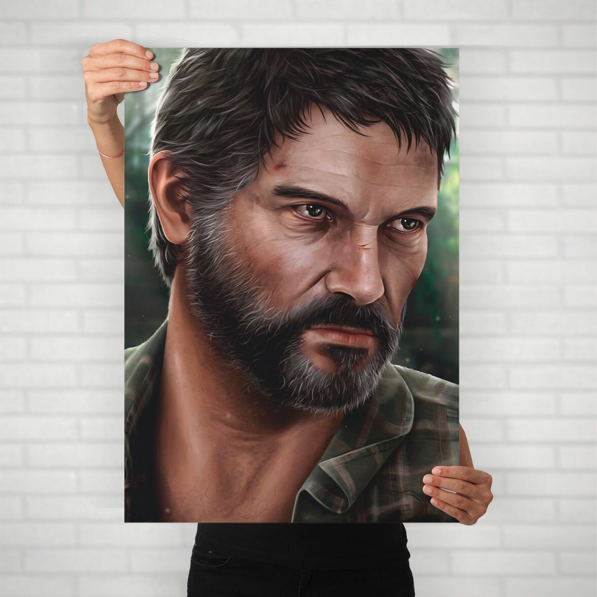 Плакат на стену для интерьера The Last of Us (Джоэл 5) - Постер по игре формата А1 (60x84 см)