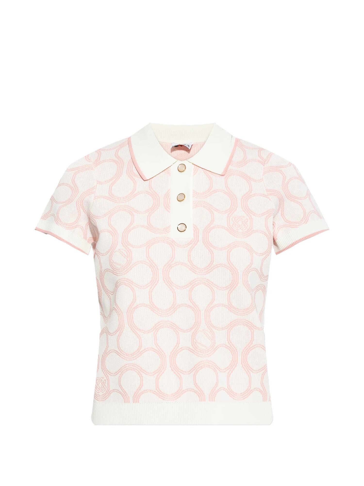 Топ Patterned polo top