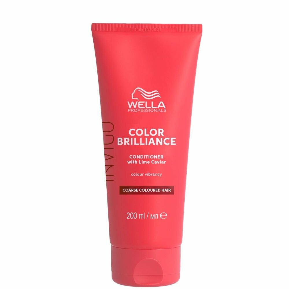 Кондиционер для защиты цвета окрашенных жестких волос Wella Professionals Invigo Color Brilliance, 200 мл