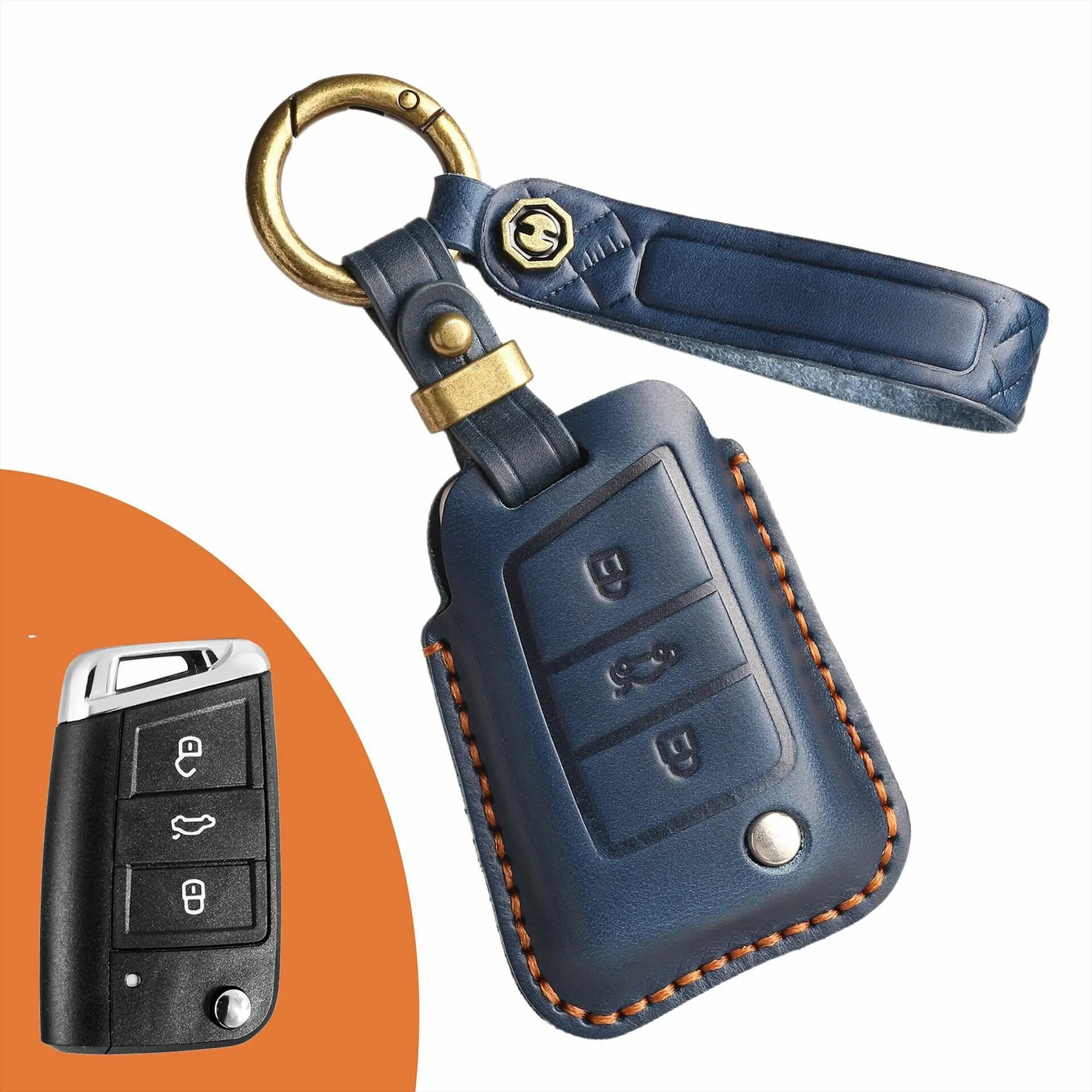 Автомобильный ключ крышка чехол для Volkswagen VW Magotan Passat B8 Golf для Skoda Superb A7 брелок Shell брелок протектор