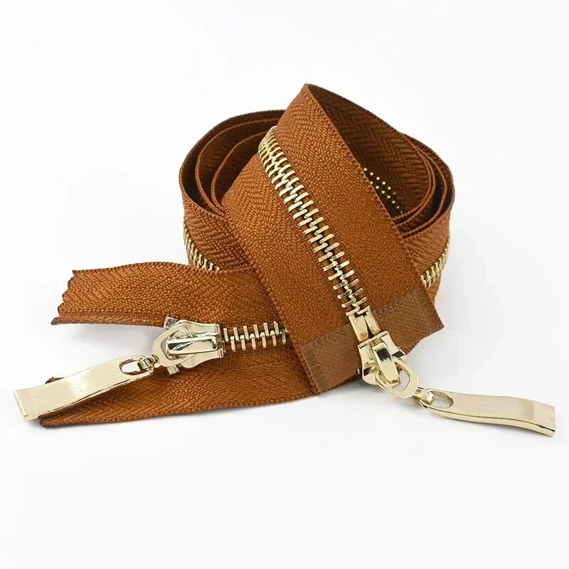 Молния металлическая 5# CaramelGold, 80 см