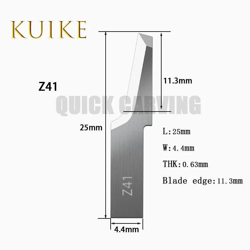 Стамеска для резьбы по дереву KUIKE Z41, 25mm, 4.4mm, 11.3mm