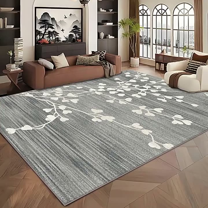 Ковер 45x70 см Полиэстер Китай, прямоугольный, бежевый, красный, ковер с цветочным рисунком для гостиной — фото 1