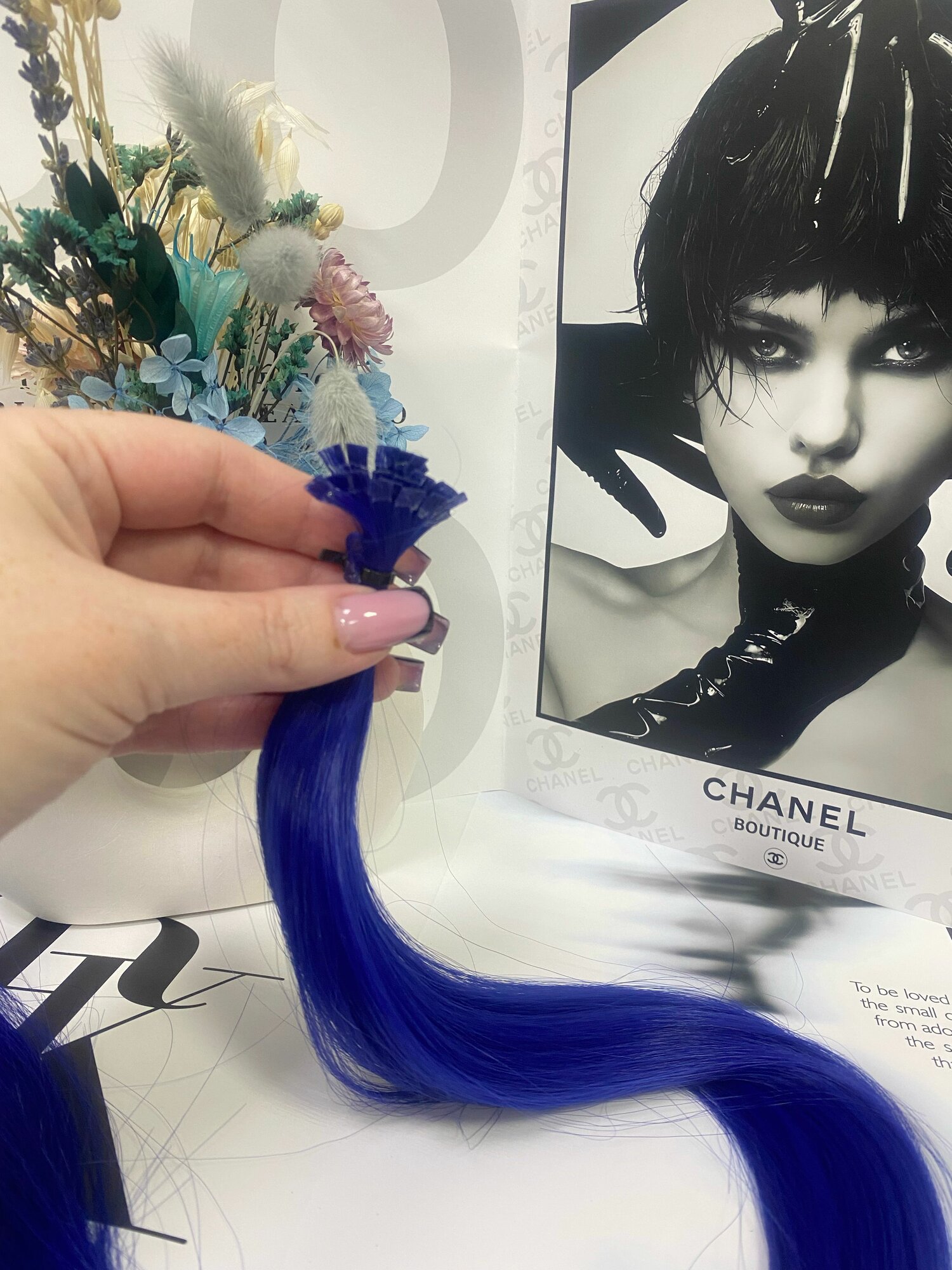 Биопротеиновые волосы для наращивания на капсулах