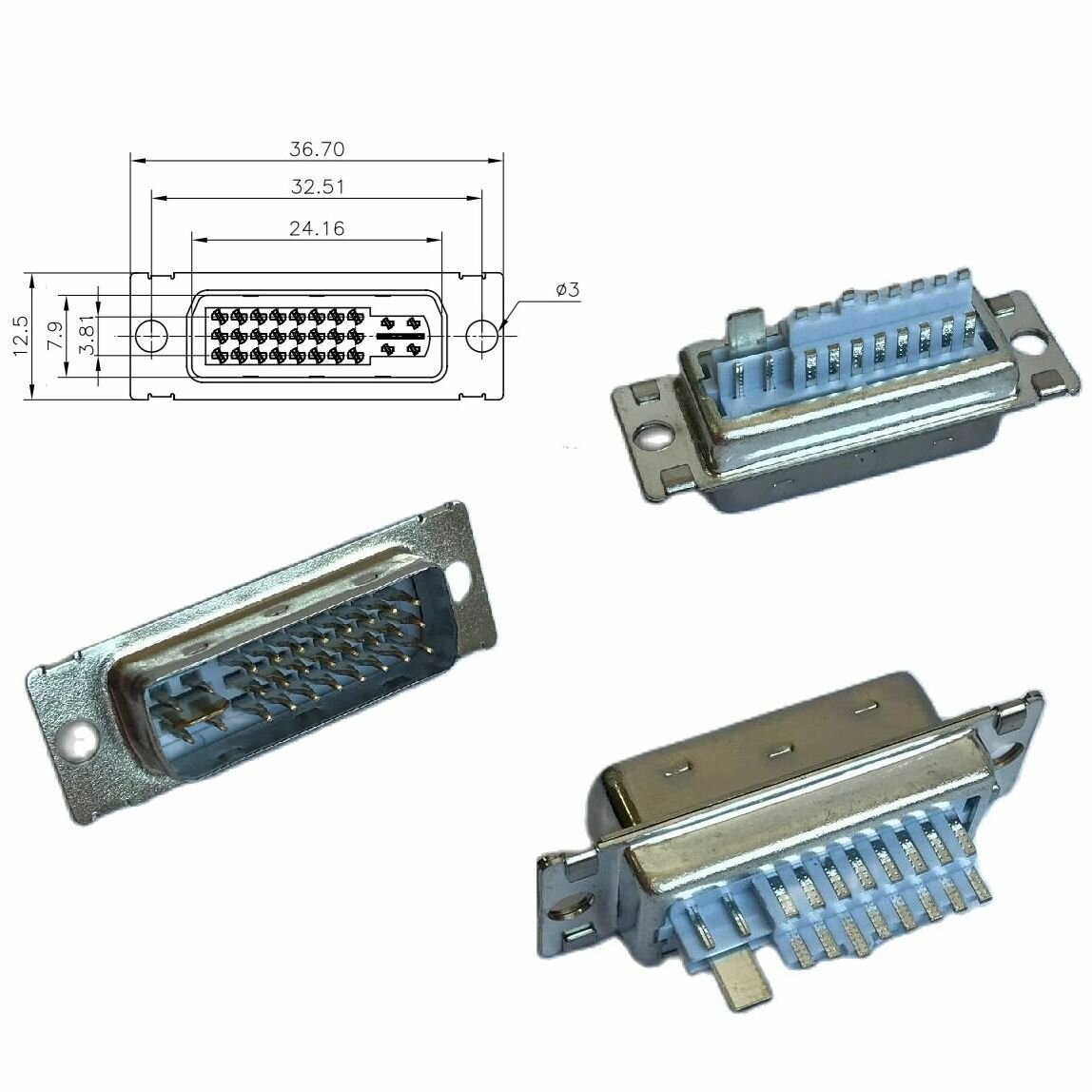1 шт Разъем DVI-29M HDMI / DVI