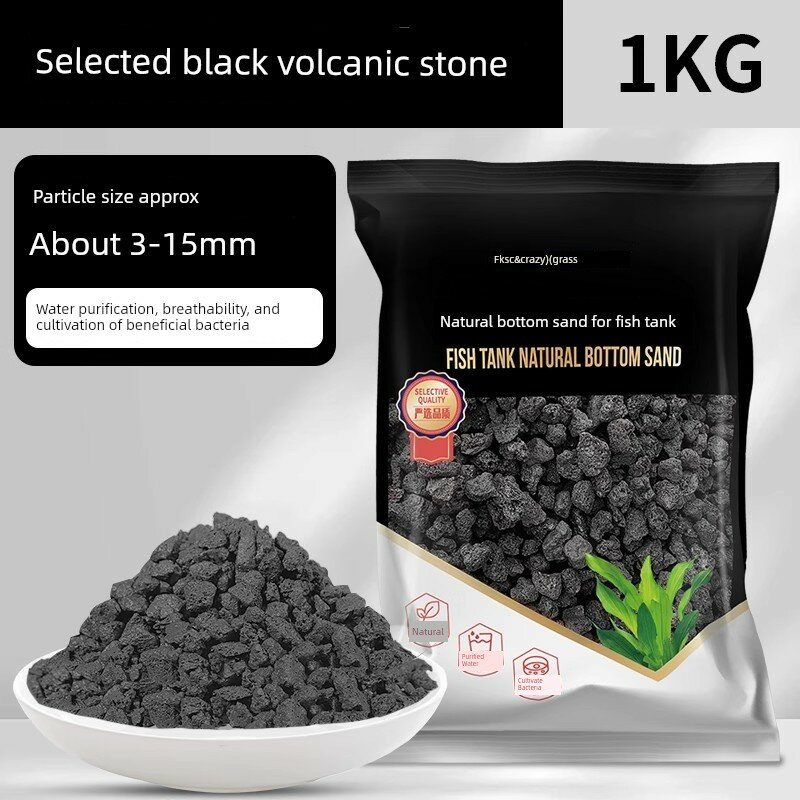 Гравий для дна аквариума, натуральный речной гравий, вулканический камень, декор для аквариума с черепахами,