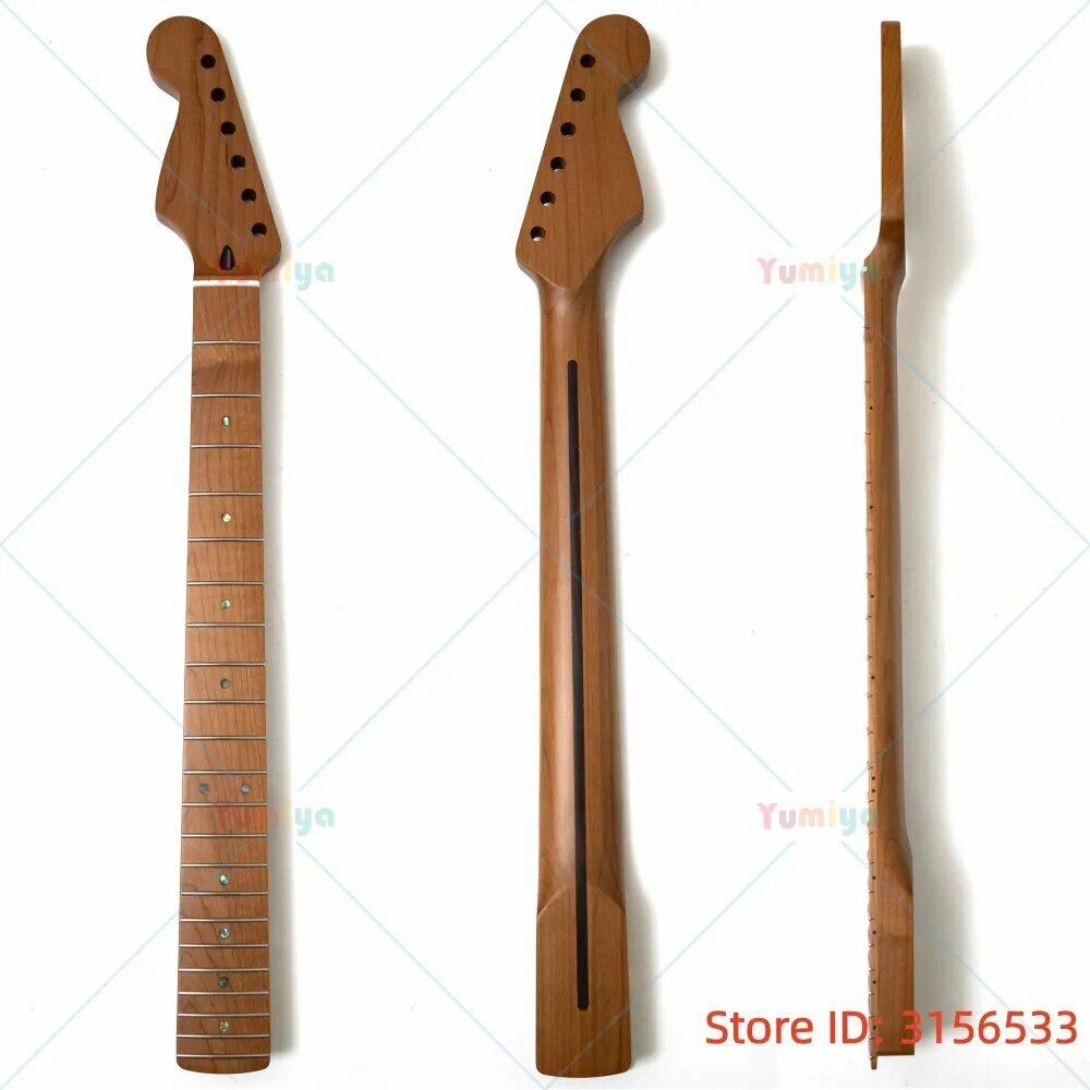 Электрогитара Stratocaster для левой руки, Гриф из жареного клена, 22 лада, Тигровая полоса, Матовая отделка, Костяная гайка, Лады из нержавеющей стали, Гриф радиусом 9,5 дюймов