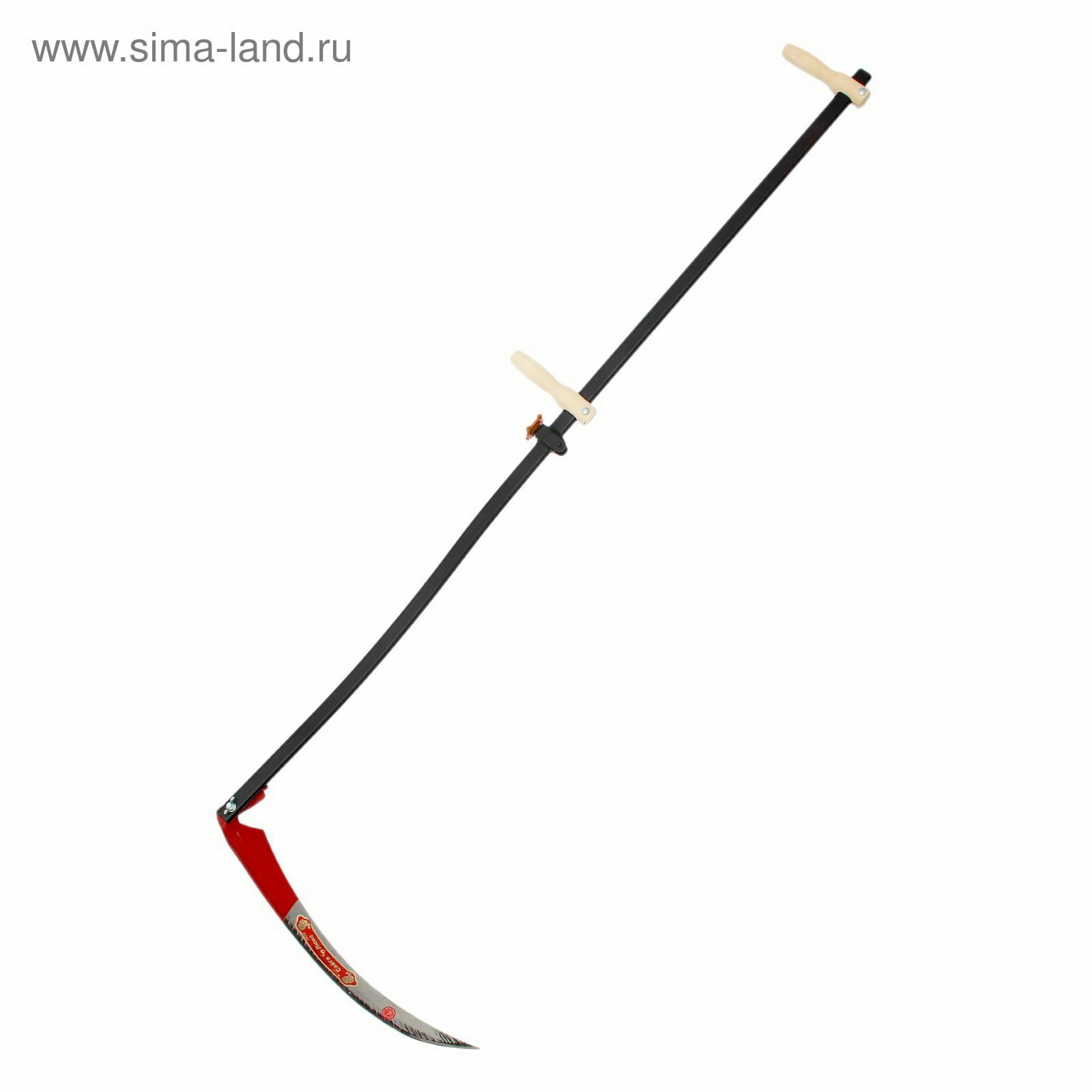Коса "Сайга-люкс 7", 70 см, складное косовище, с бруском для заточки