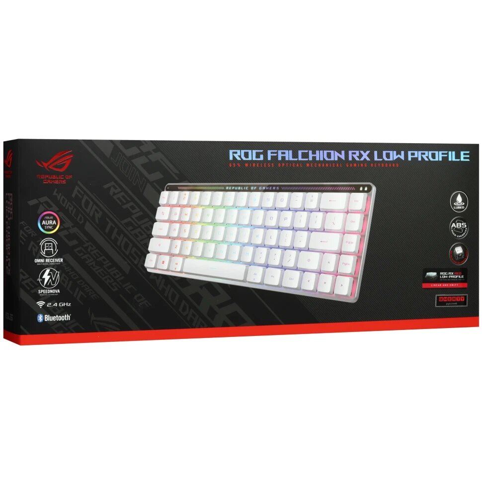 Клавиатура проводная + беспроводная ASUS ROG Falchion RX LP, оптомеханическая