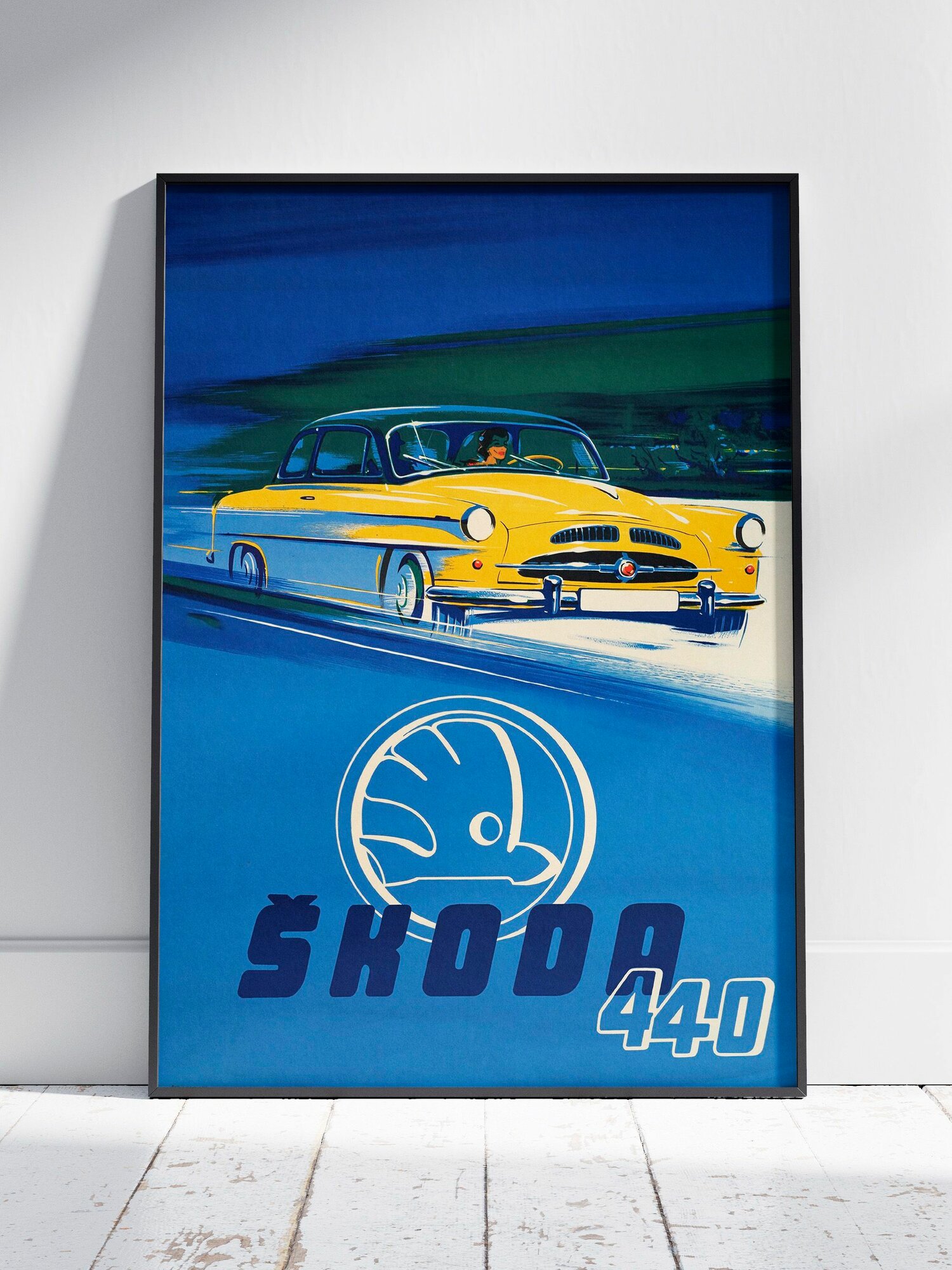 Плакат на стену для интерьера Марки Машин (Шкода - Skoda 4) - Постер по автопроизводителям формата A3 (30x42 см)