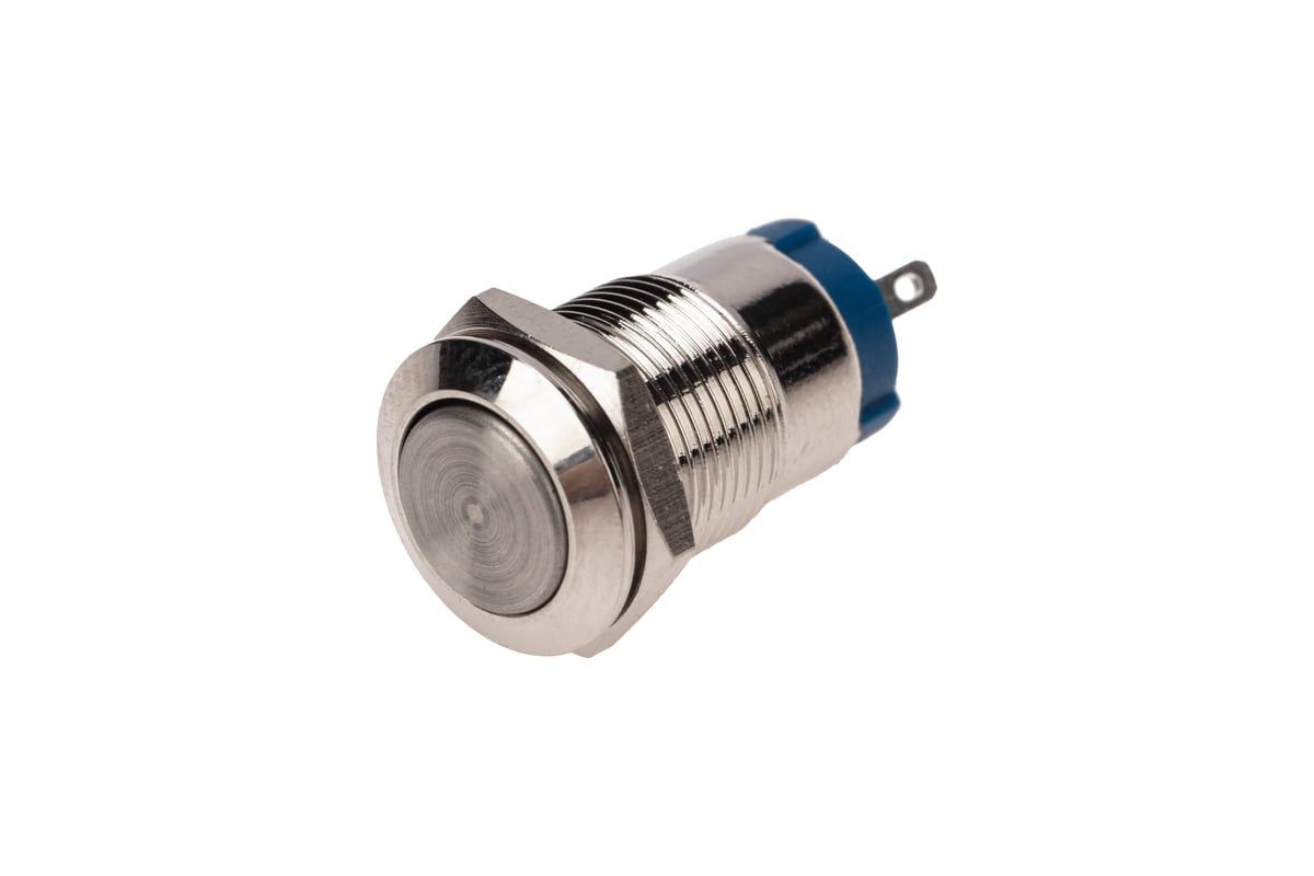 Кнопка антивандальная 12 Фикс (2с) OFF-ON выпуклая (A12-B2) REXANT