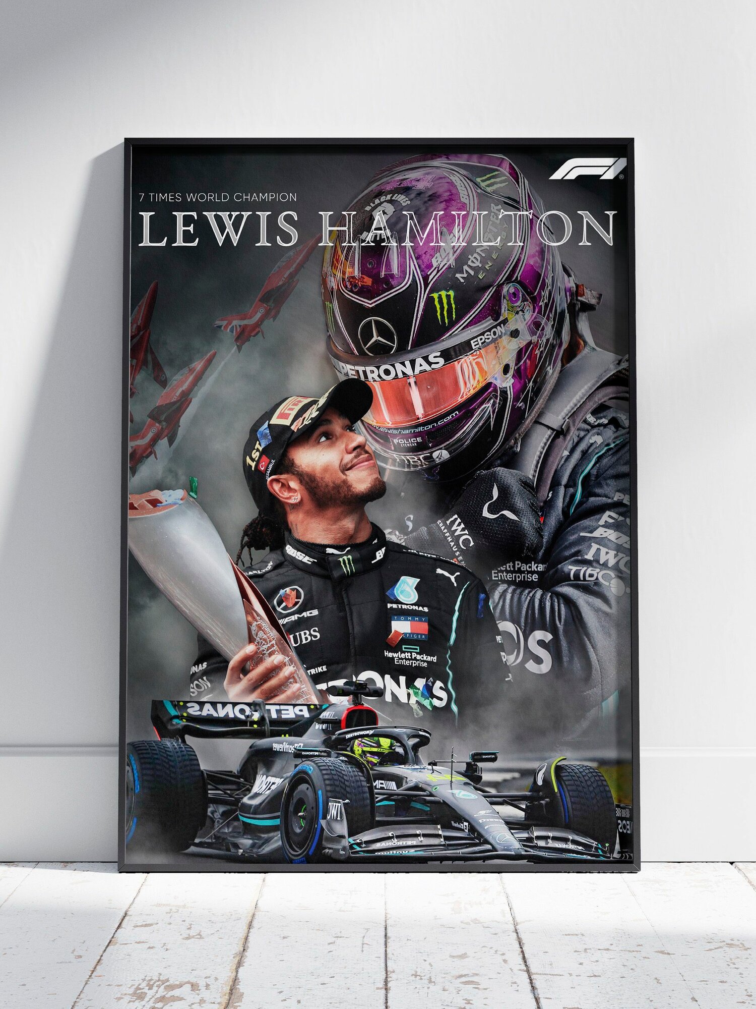 Плакат на стену для интерьера Льюис Хэмилтон (Lewis Hamilton 35) - Постер по спорту и физической активности формата A4 (21x30 см)