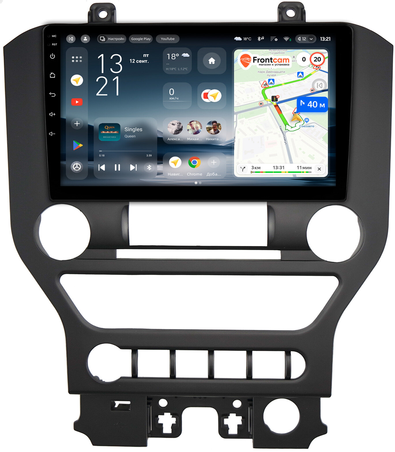 Штатная магнитола Ford Mustang 6 2014-2023 (Тип A) Teyes CC4L 6/64 9" RM-9-662 Android 14 with DTS® Audio (4G-SIM, DSP IPS, AI)
