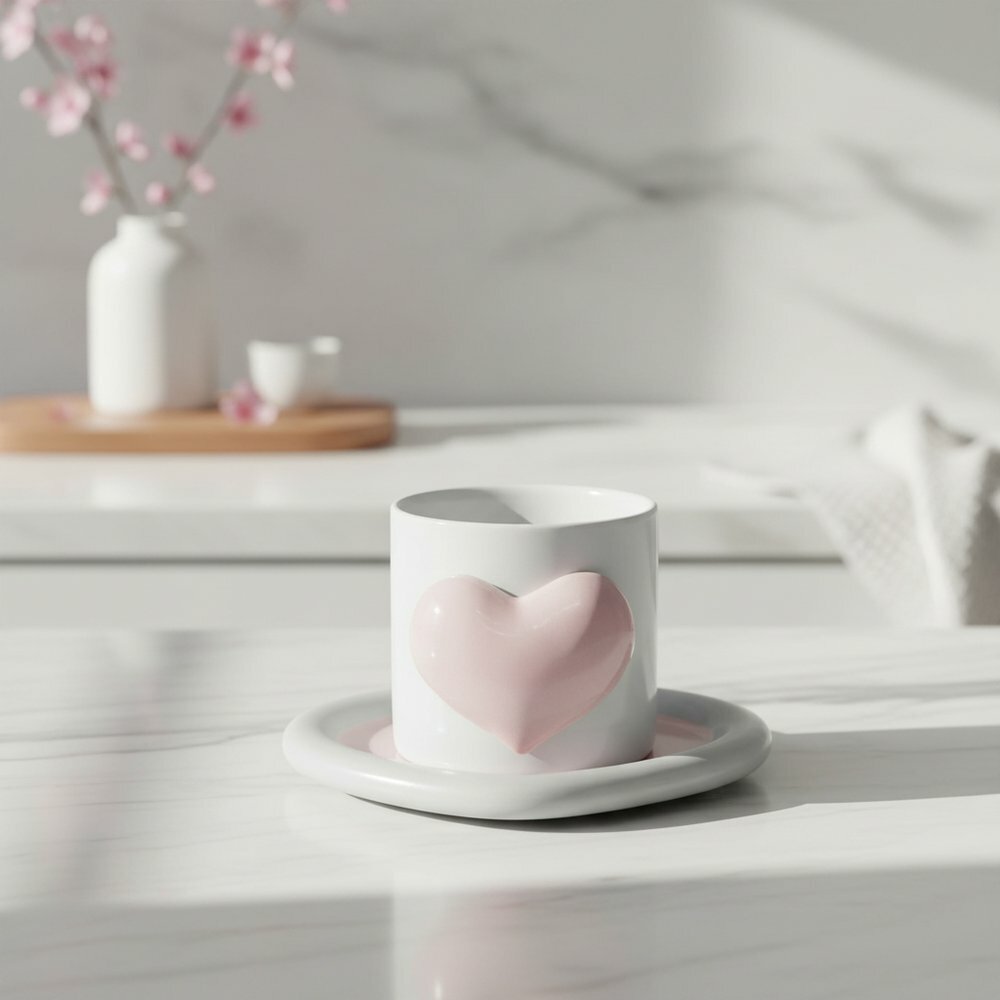 Чайная пара "Сердце" MUG-416/3 Art East Россия