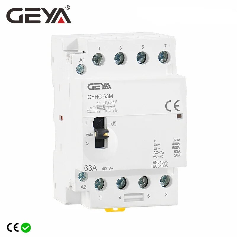 GEYA GYHC Контактор модульный 4P 63A 4NO 220V