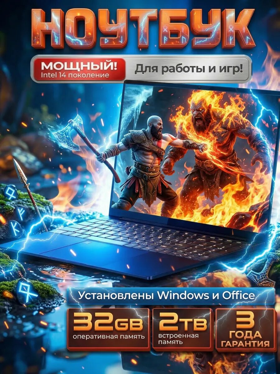 Ноутбук HiGH TECH R264 Intel H-Series RAM 32GB / SSD 2048GB