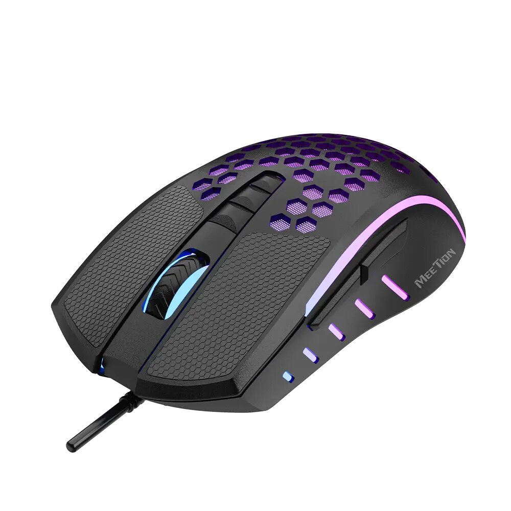 MeeTion GM015 Кабельная RGB игра с подсветкой USB интерфейс (черный)