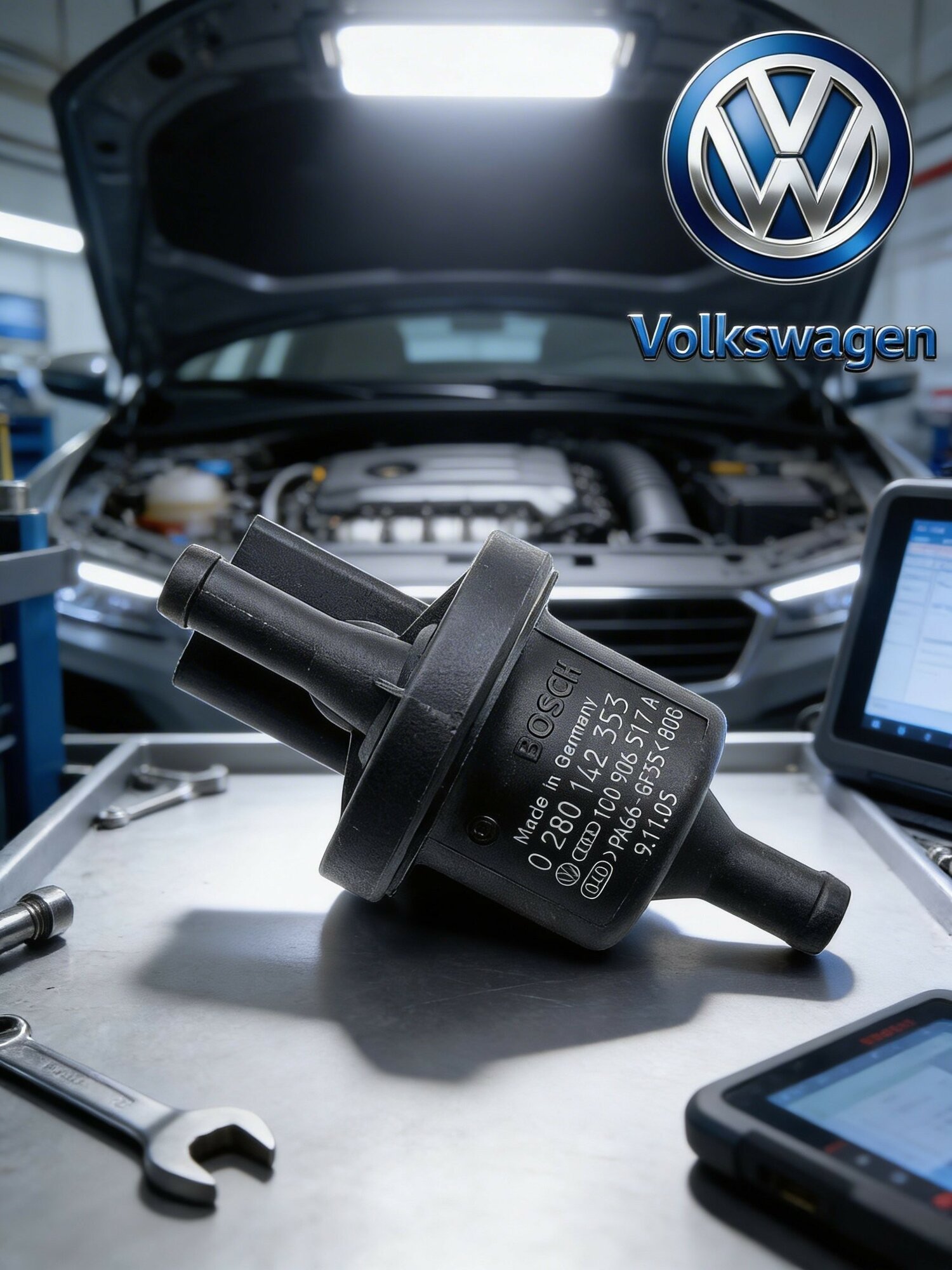 VAG клапан топливный абсорбера для VW Audi Seat Skoda, замена по OEM 0280142353 1C0906517A 6QE906517A для совместимых моделей
