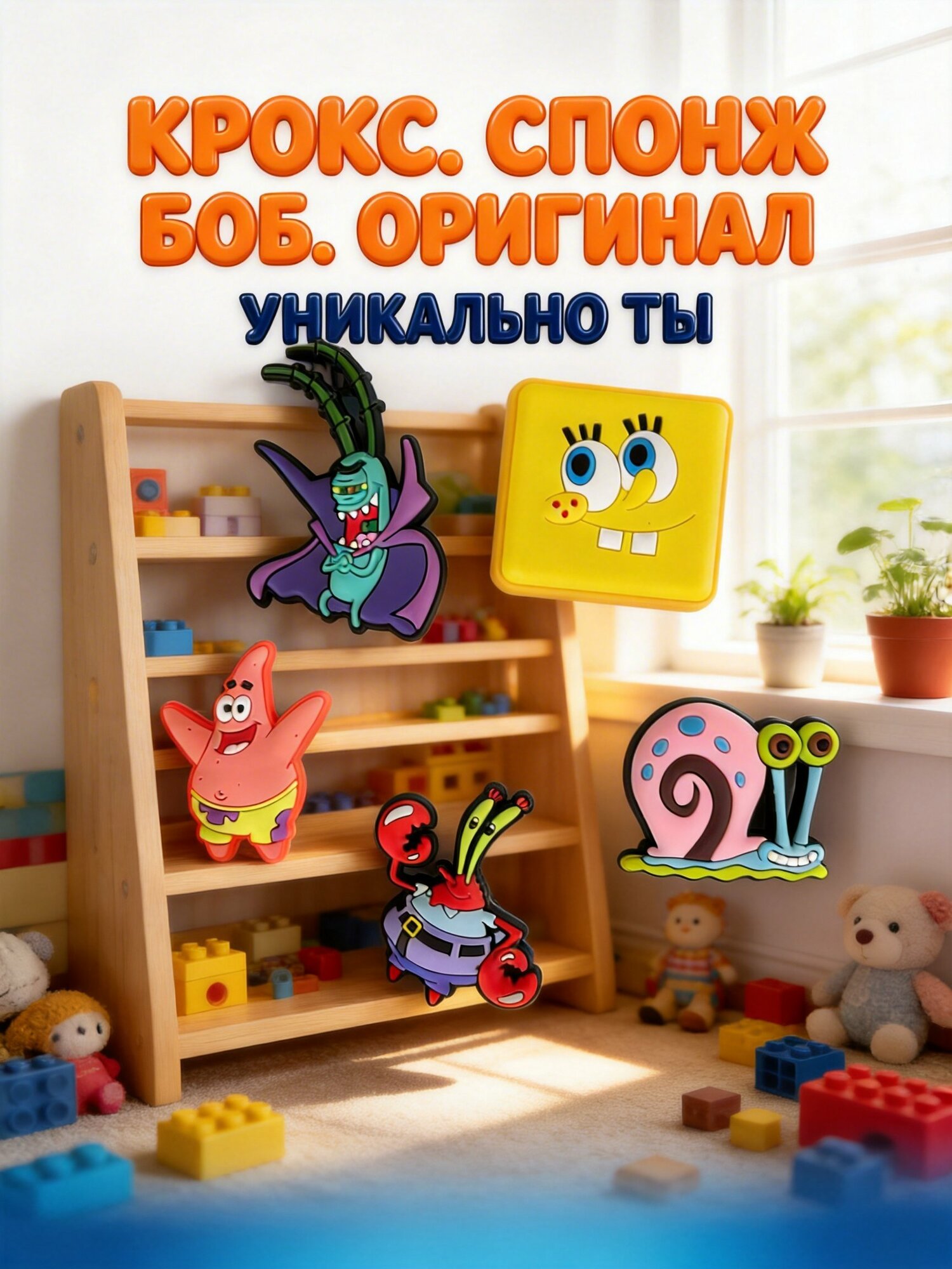 Гигабитный набор CROCS, джибитсы для кроксов 5 шт аксессуары для украшения обуви и персонализации