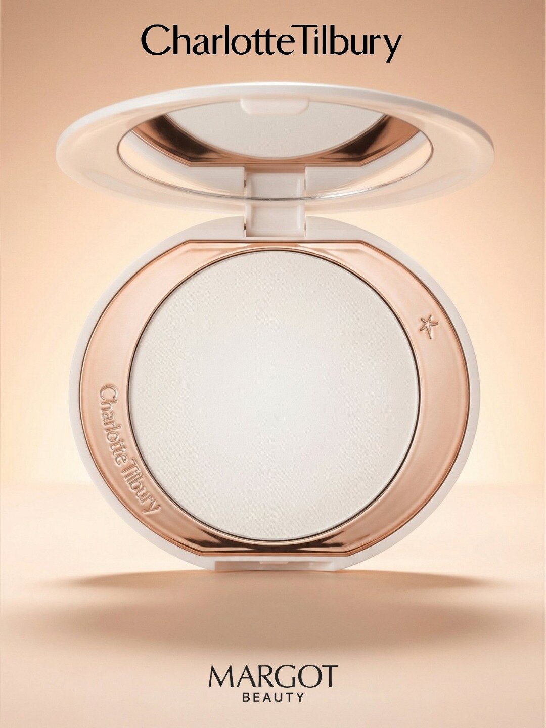Пудра CHARLOTTE TILBURY Airbrush Brightening Flawless Finish, оттенок Fair-Medium, оригинал