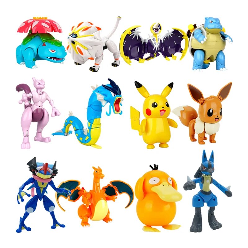 Покемон Чарizard, трансформирующаяся фигурка 11см, оранжевый — фото 1