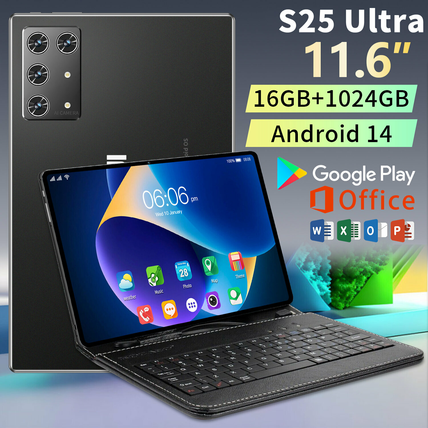 Игровой планшет S25 12 Series, 1TB, 16GB, 11.6", 2 SIM, черный