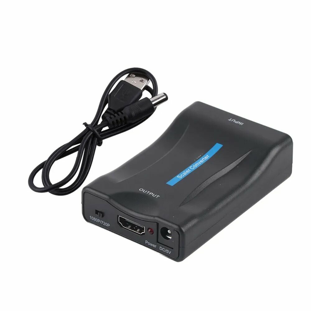 SCART HDMI scaler 720/1080p, USB-питание, аудио-видео