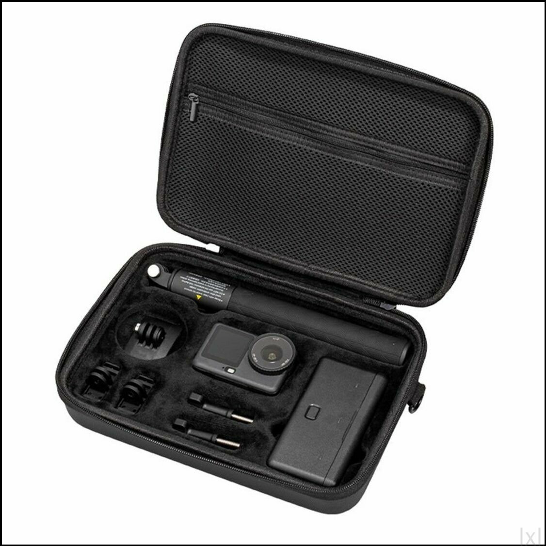 Портативный чехол для камеры DJI Action 6 и аксессуаров, EVA-материал с защитой от ударов и влаги, черный цвет